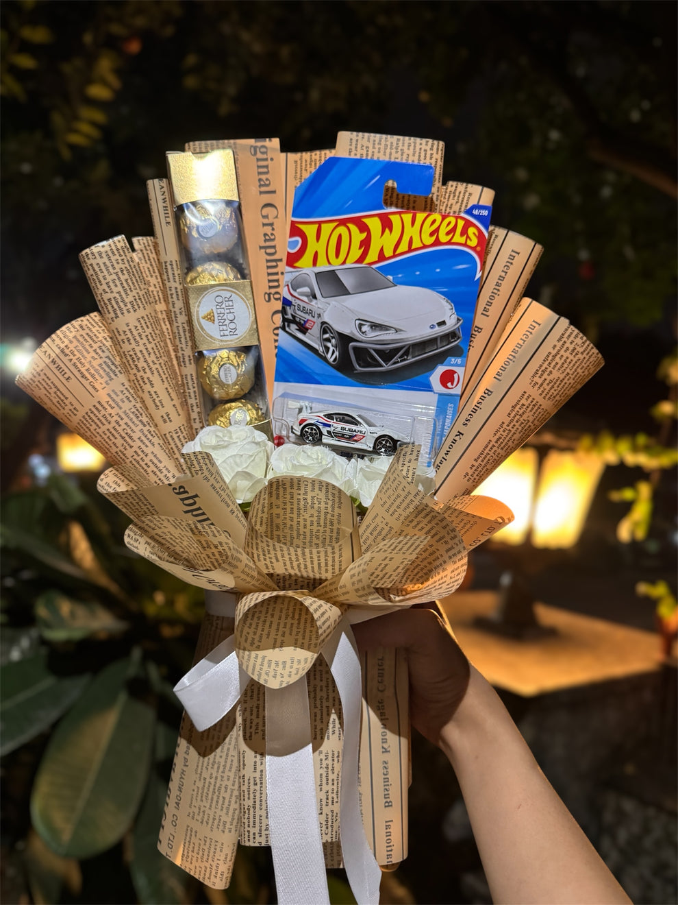 The Vintage Luxe – Hot Wheels & Ferrero Rocher Bouquet – Shop Your Flowers