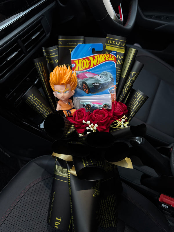 Super Saiyan Goku & Hot Wheels Bouquet – Built from battle – Shop Your ...