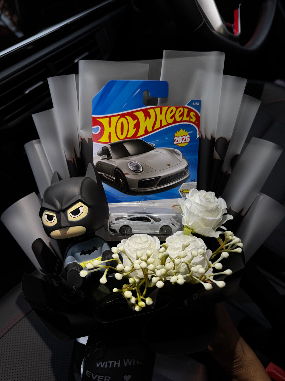 Batman Porsche Hot Wheels Bouquet – Darkness Drives – Shop Your Flowers