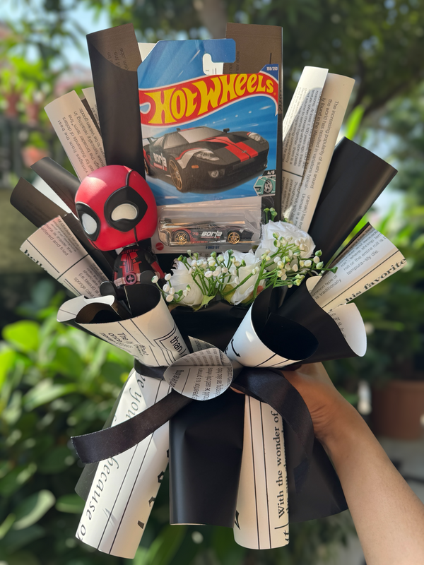Ford gt addition- Hot Wheels Bouquet with Deadpool – Shop Your Flowers